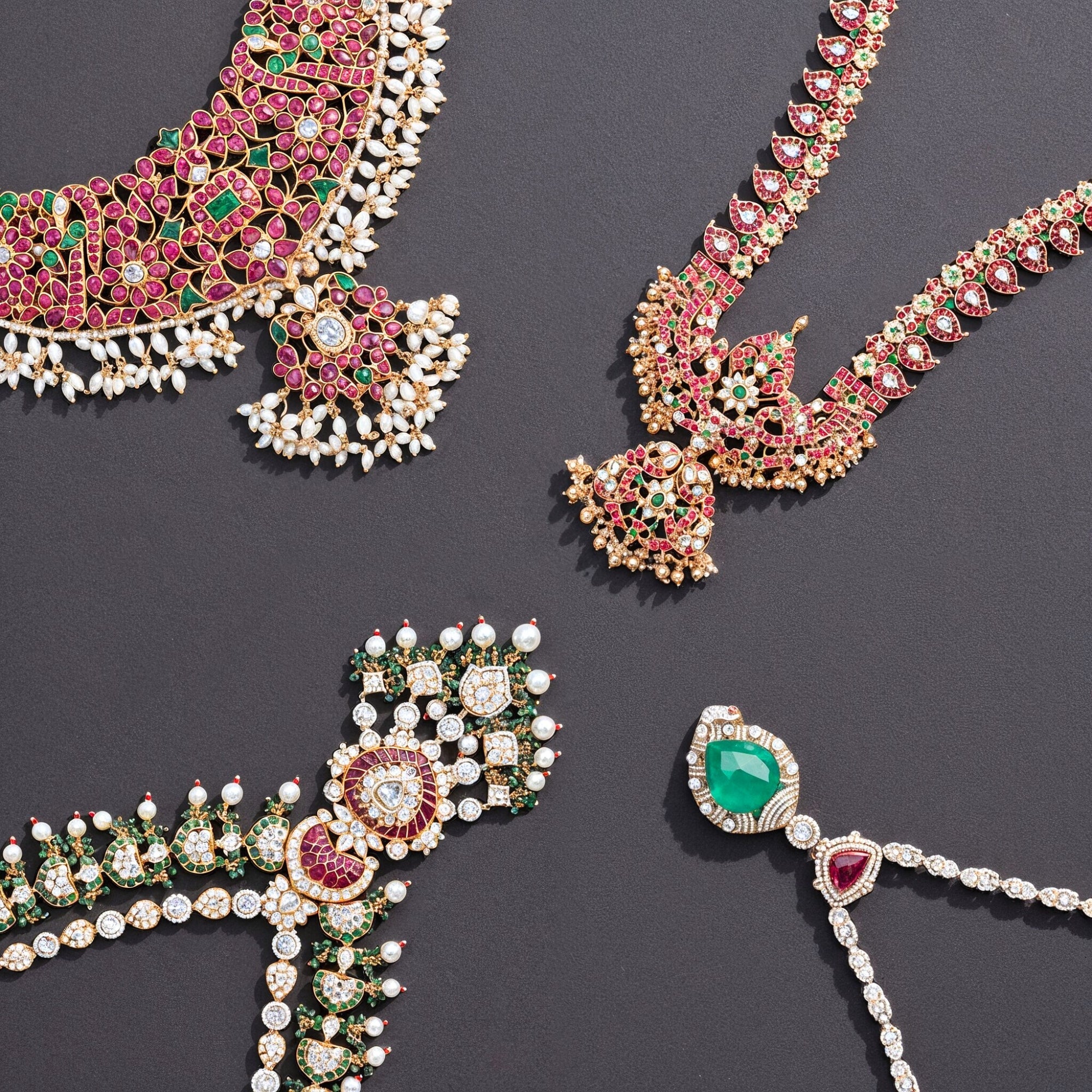 Explore designs in Antique haram jewellery from Amyra silver