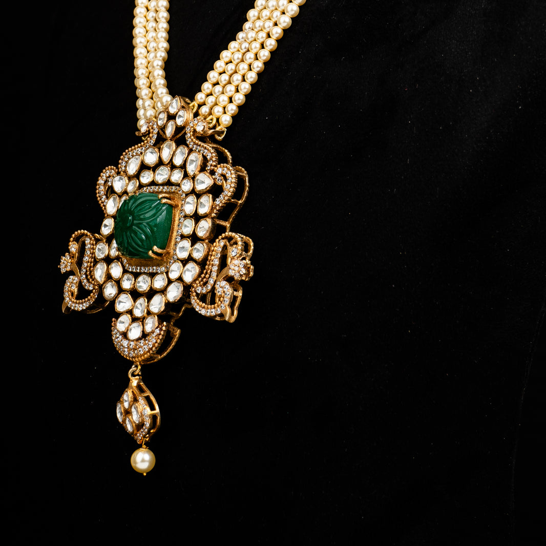 Explore designs in Antique haram jewellery from Amyra silver