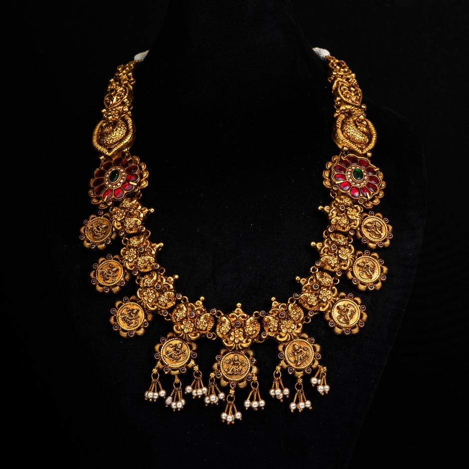 Explore designs in Antique haram jewellery from Amyra silver