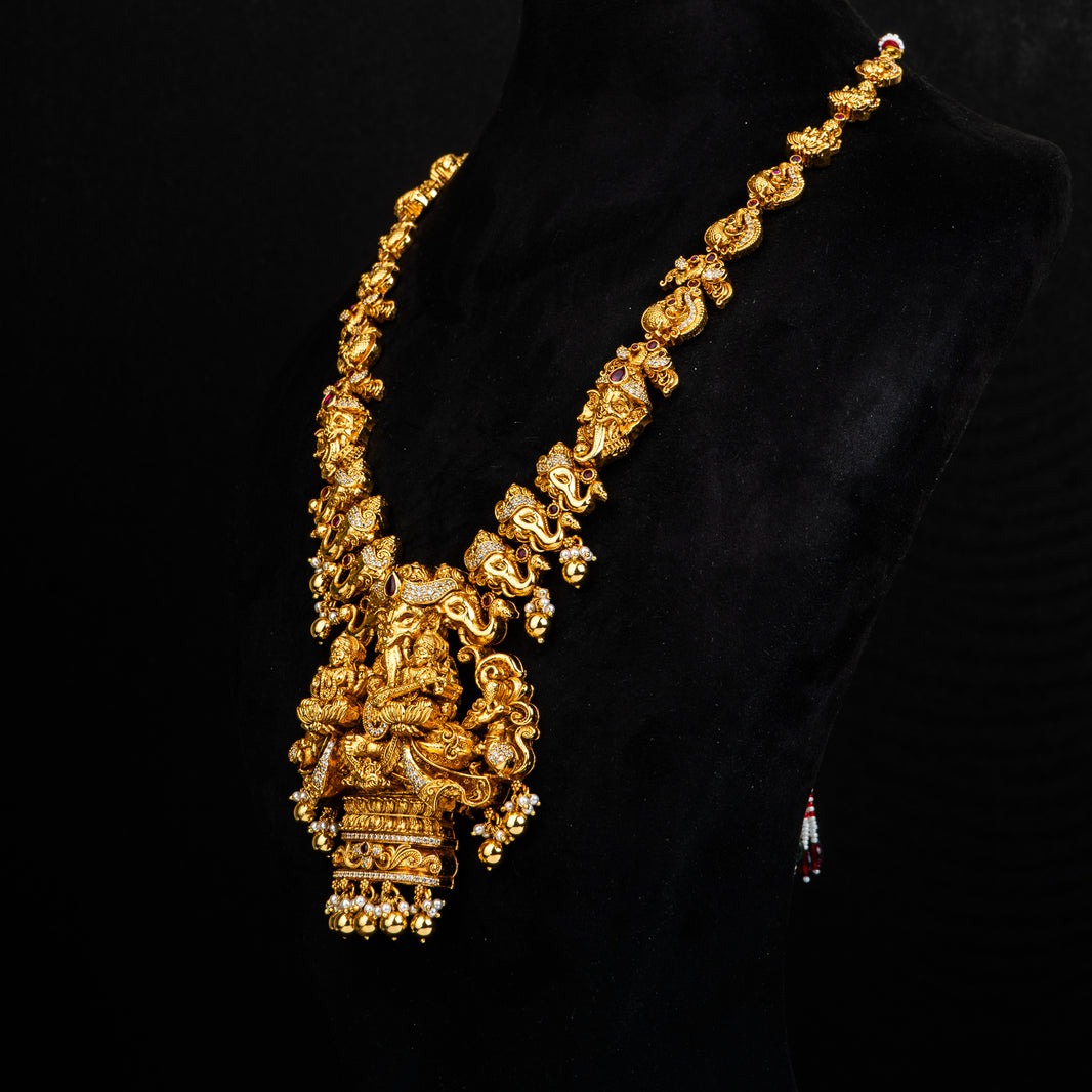 Explore designs in Antique haram jewellery from Amyra silver